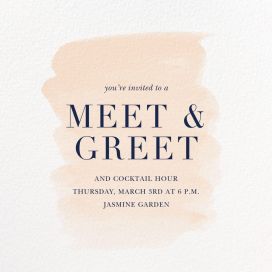 Meet And Greet Invitation Ideas