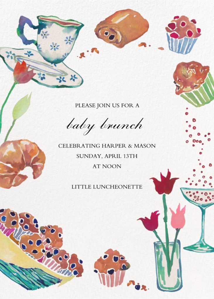 Baked Goods Invitation