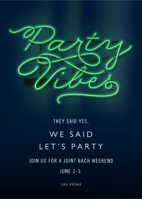 Joint Bachelor and Bachelorette Party Invitations | Send online ...