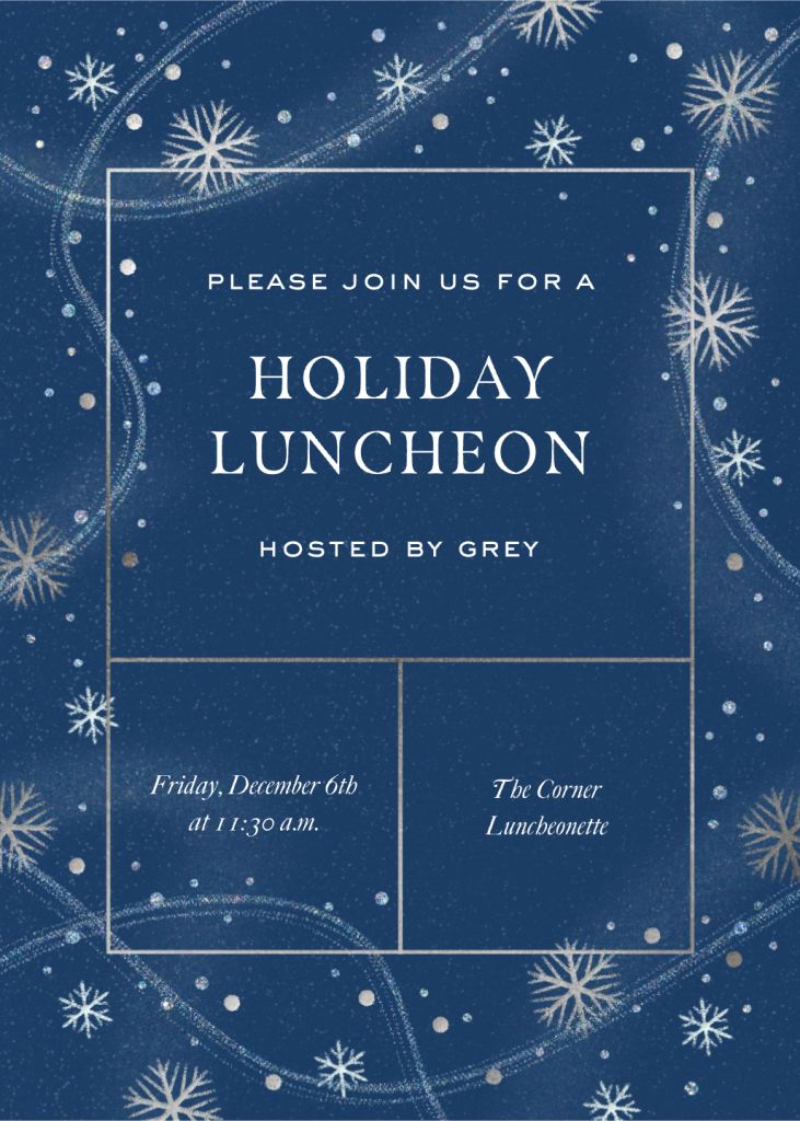 Snow Storm - Winter Party Invitation | Send online instantly | RSVP ...