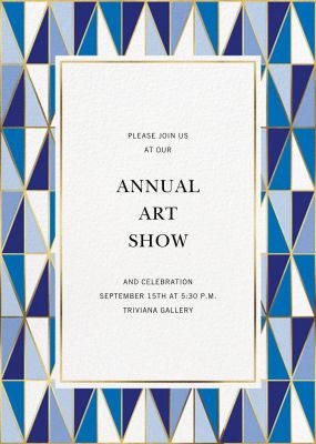 Art Exhibition Invitations | Send online instantly | RSVP tracking