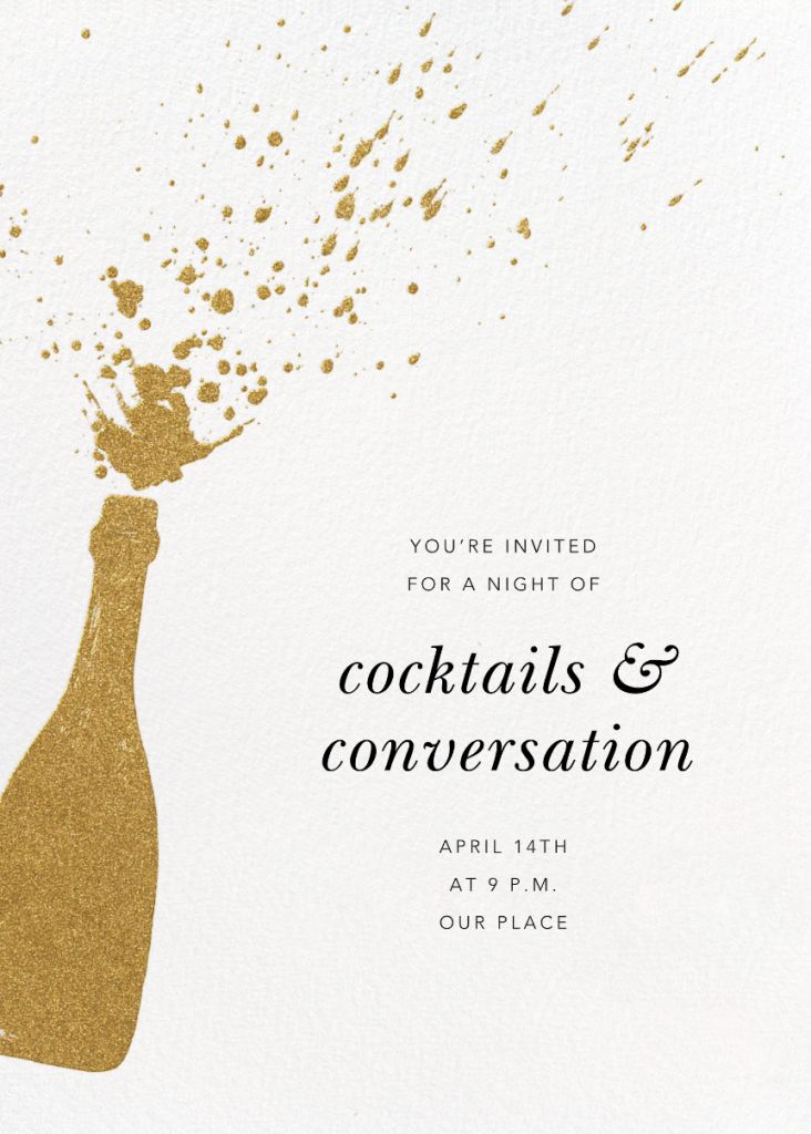 Champers | Send online instantly | RSVP tracking