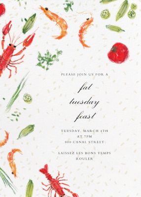 Mardi Gras invitations | Send online instantly | RSVP tracking