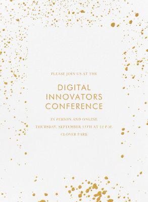 Conference and Workshop Invitations | Send online instantly | RSVP tracking