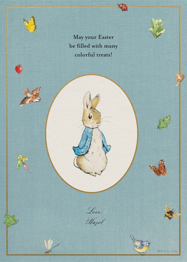 Portrait of Peter - Easter Card | Send online instantly | Track opens