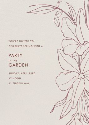 Spring Party Invitations | Send online instantly | RSVP tracking