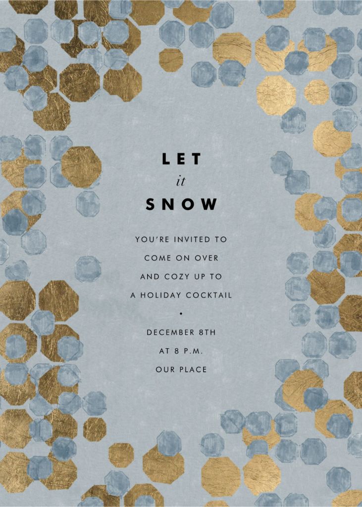 Hex Border - Winter Party Invitation | Send online instantly | RSVP ...