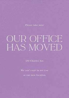 Business Announcement Cards | Send online instantly | RSVP tracking