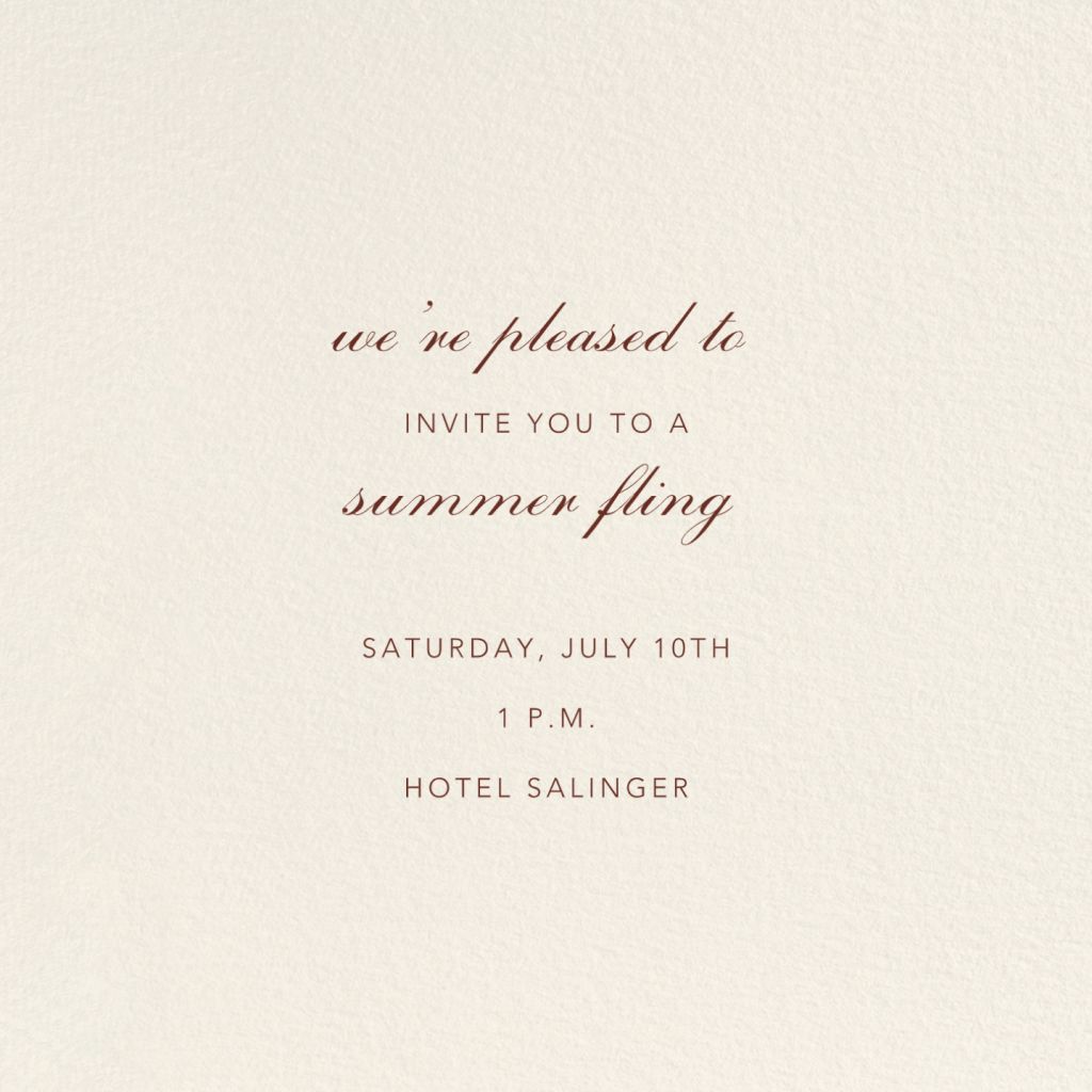 Cream | Send online instantly | RSVP tracking