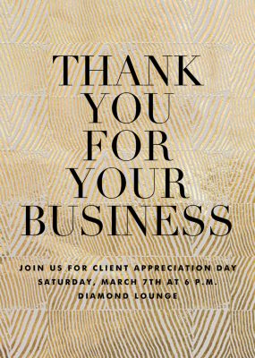Customer Appreciation Invitations | Send online instantly | RSVP tracking