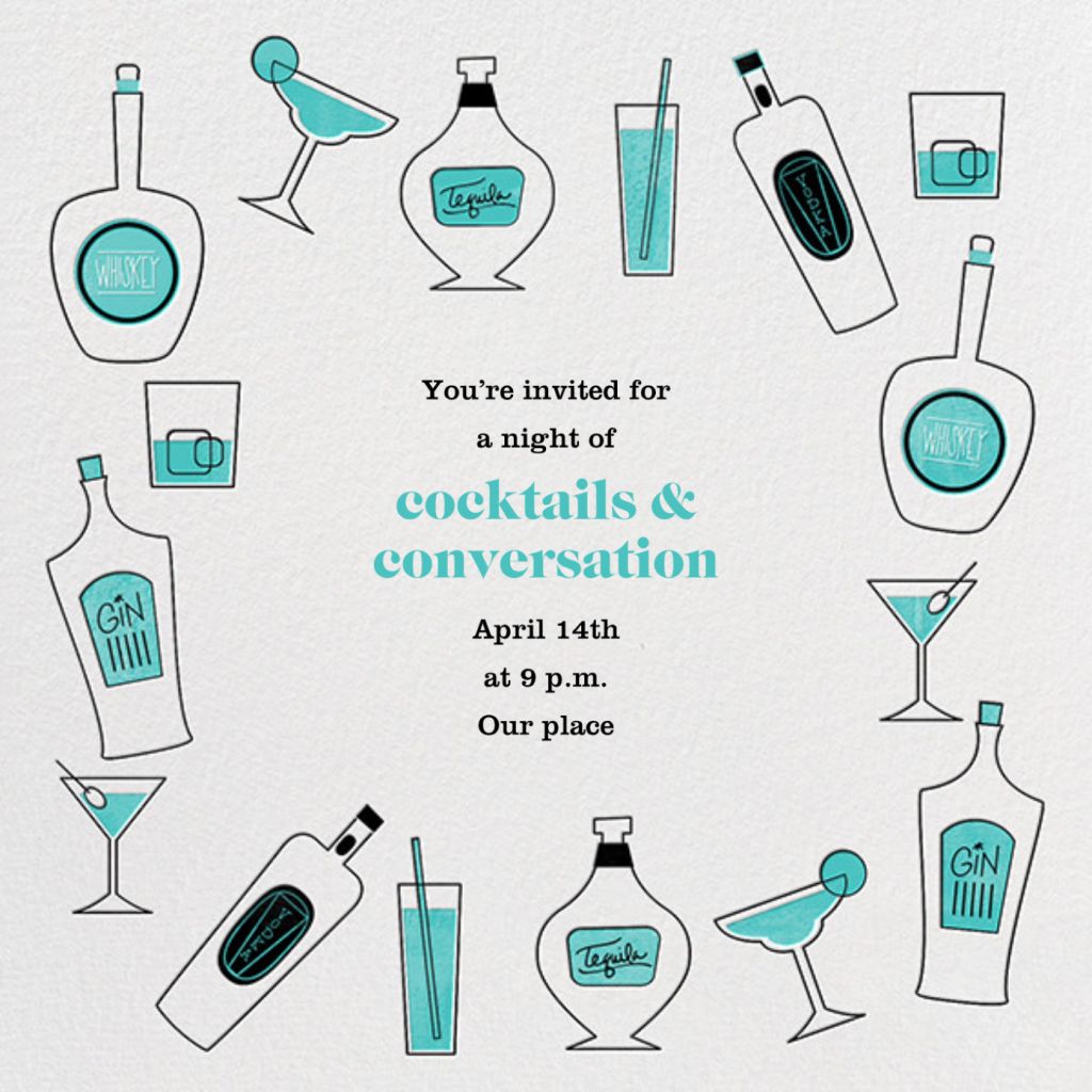 Mini Bar - Cocktail Party Invitation | Send online instantly | RSVP ...