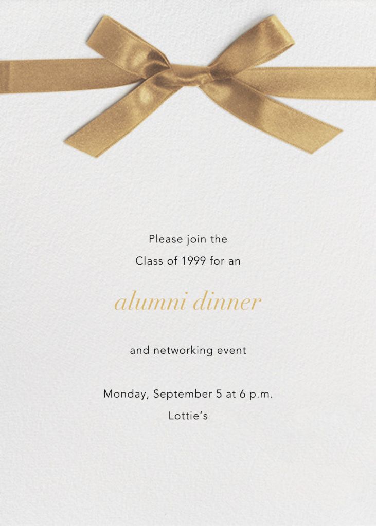 Avenue Montaigne - Alumni Event Invitation | Send online instantly ...
