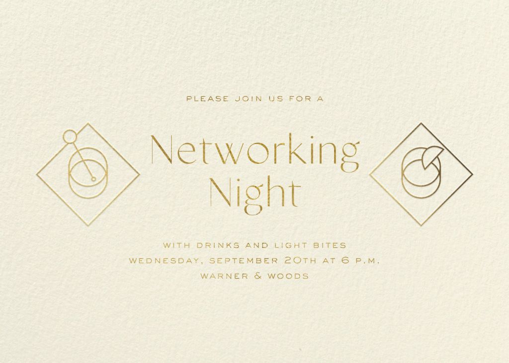 New Fashioned - Networking Event Invitation | Send online instantly ...