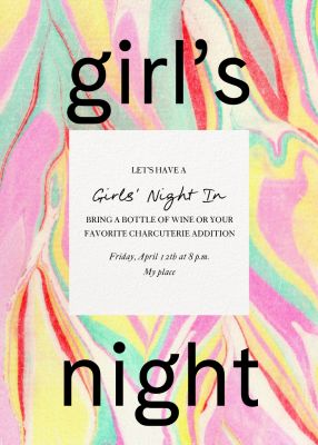 Girls' Night Invitations | Send online instantly | RSVP tracking