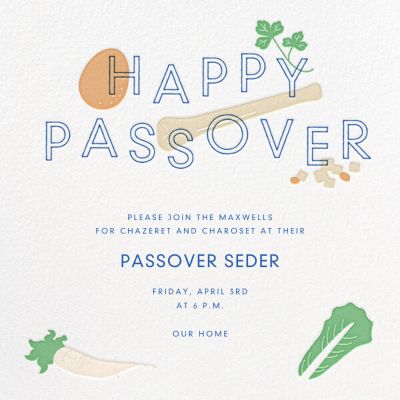 Passover invitations | Send online instantly | RSVP tracking
