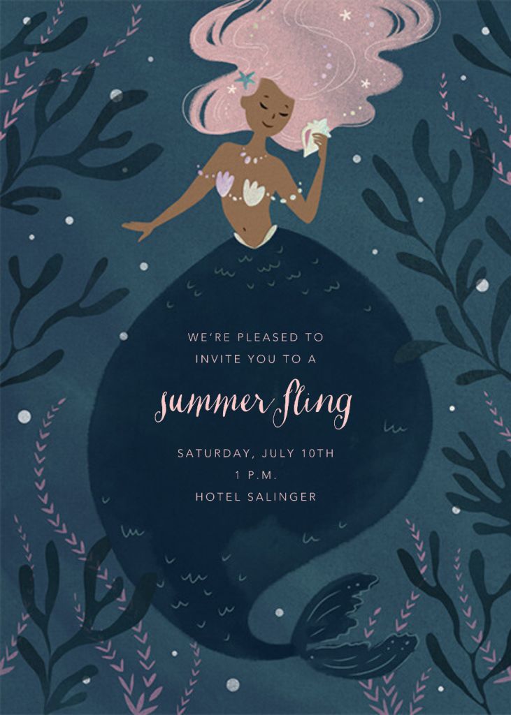 Mermaid Hideaway | Send online instantly | RSVP tracking