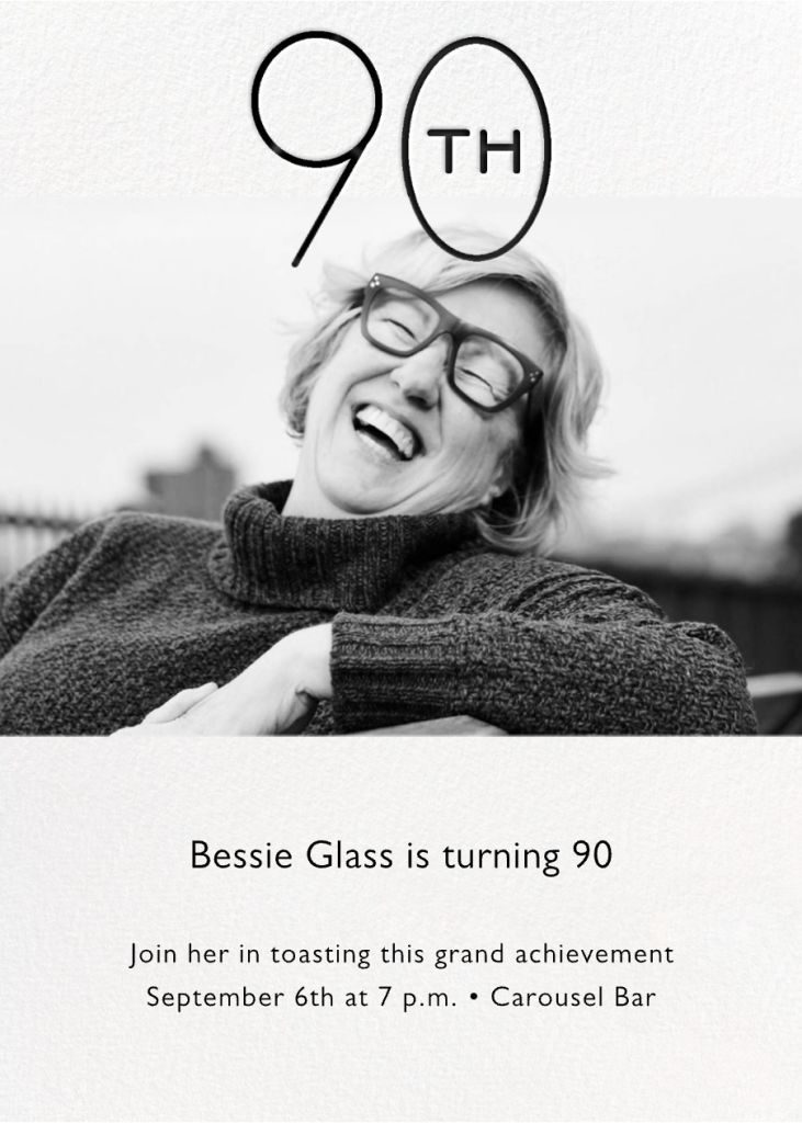 Decade Photo - Birthday Invitation | Send online instantly | RSVP tracking