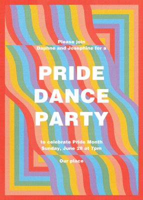 Pride Party Invitations | Send online instantly | RSVP tracking