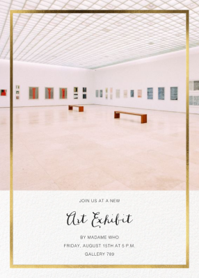 Art Exhibition Invitations | Send online instantly | RSVP tracking