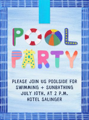 Pool Party Invitation Templates | Send online instantly | RSVP tracking