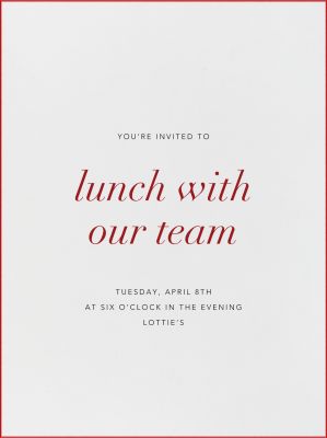 Business Breakfast and Lunch Invitations | Send online instantly ...
