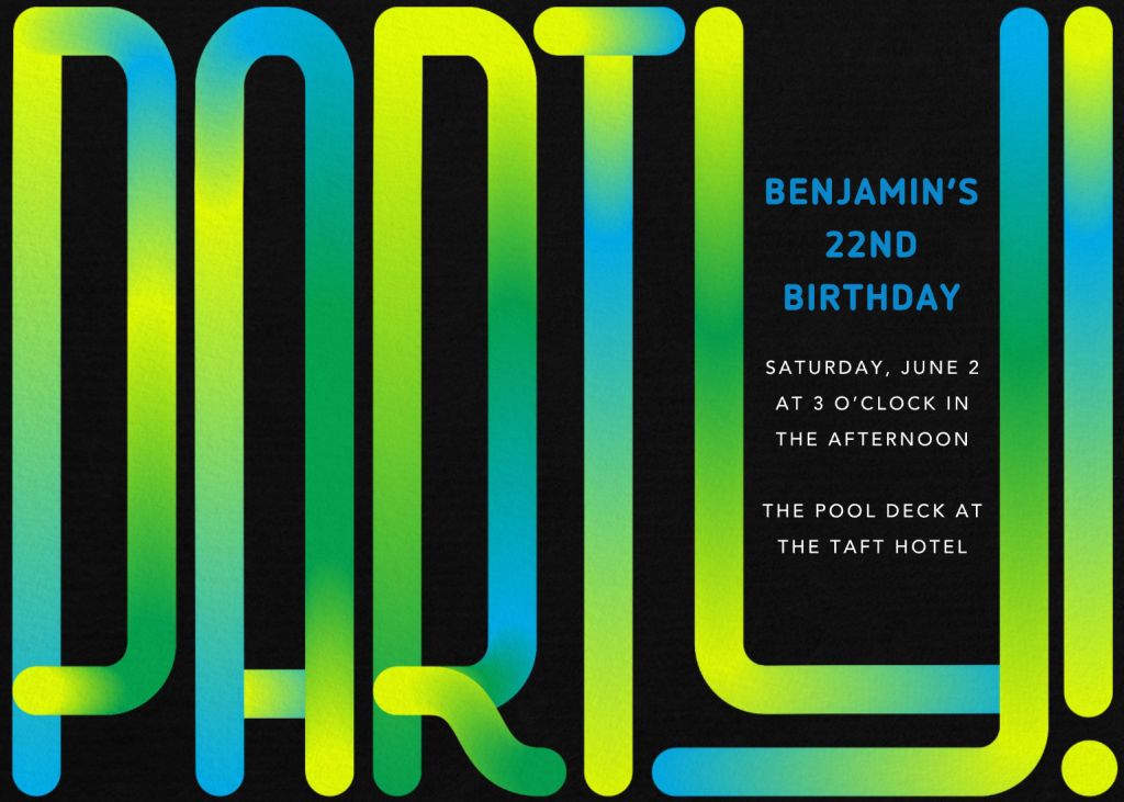 Light Bright - Birthday Invitation | Send online instantly | RSVP tracking