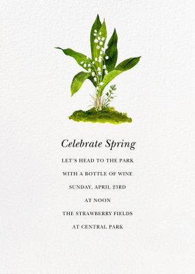 Spring Party Invitations | Send online instantly | RSVP tracking