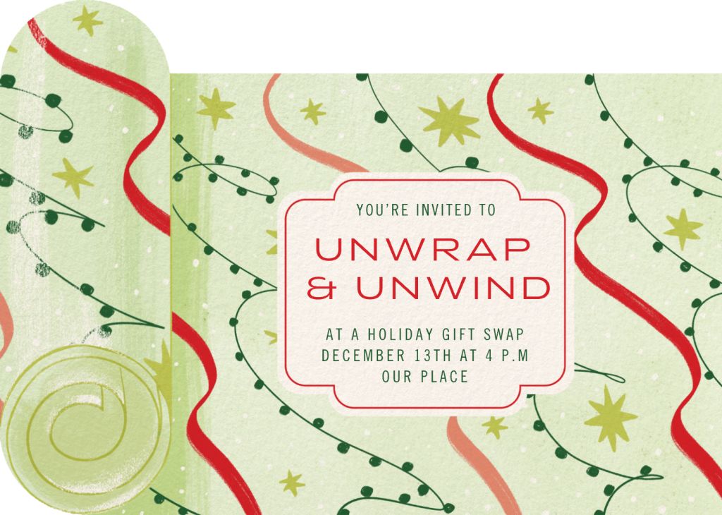 Holiday Unwrapping - Holiday Party Invitation | Send online instantly ...