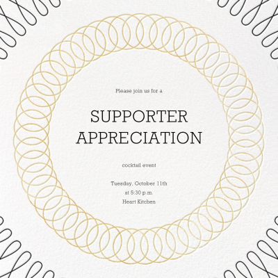 Donor Appreciation Invitations | Send online instantly | RSVP tracking