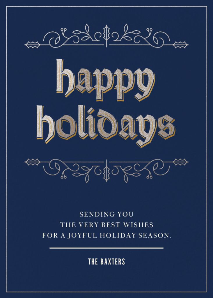 Old English - Greeting Card | Send online instantly | Track opens