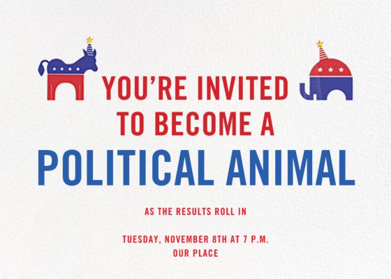 Election Night Invitations | Send online instantly | RSVP tracking