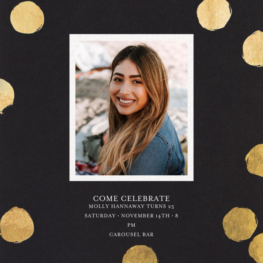 Reese (Photo) - Birthday Invitation | Send online instantly | RSVP tracking