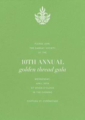 Gala Invitations | Send online instantly | RSVP tracking