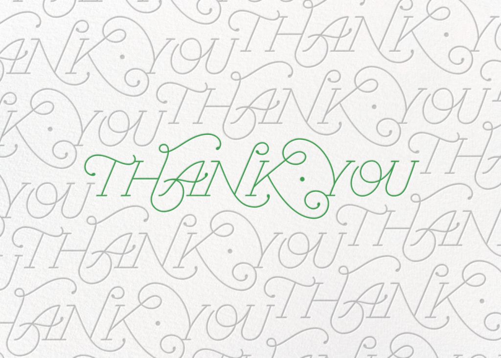 A Thousand Thanks - Thank You Card | Send online instantly | Track opens