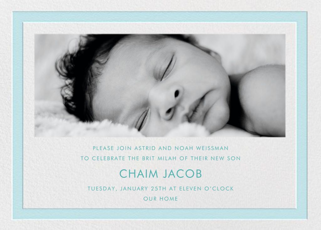 Bandwidth - Bris/Baby Naming Invitation | Send online instantly | RSVP ...