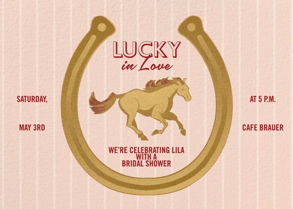 Golden Gallop Invitation
