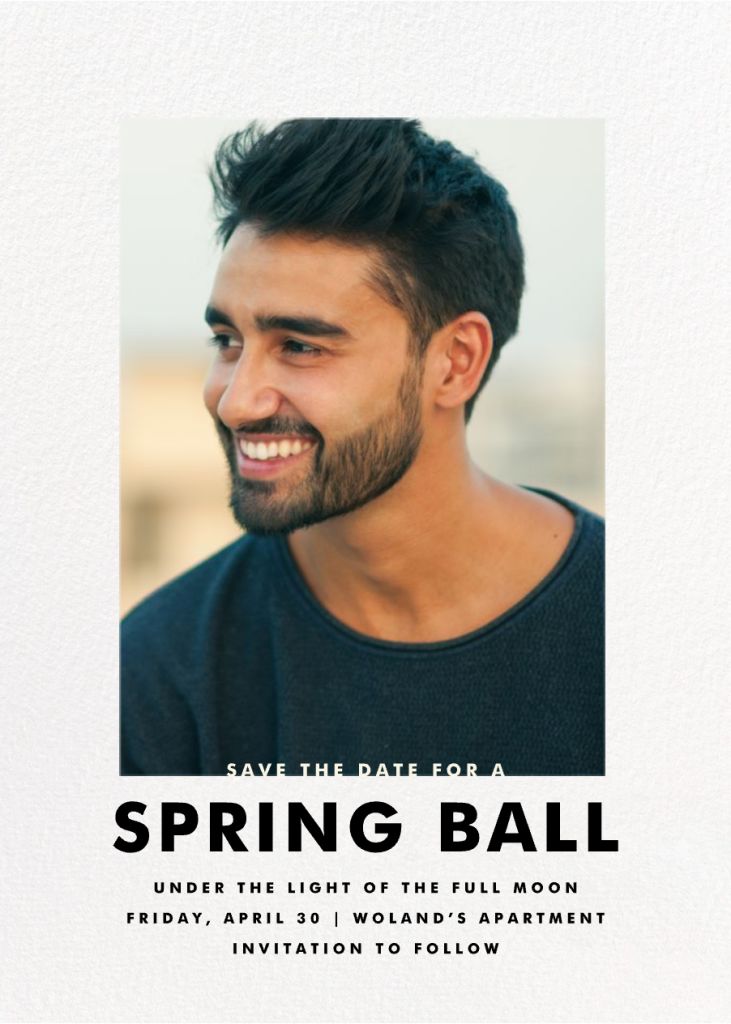 Wide Modern Border (Photo) - Save the Date | Send online instantly ...