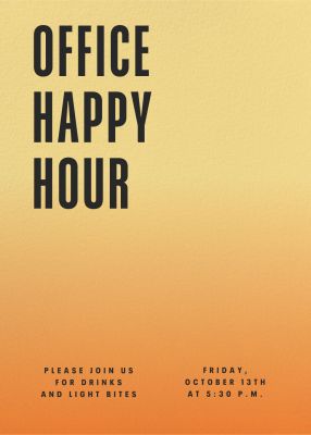 Work Happy Hour Invitations | Paperless Post