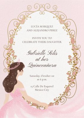 Quinceañera Invitation Templates | Send online instantly | RSVP tracking
