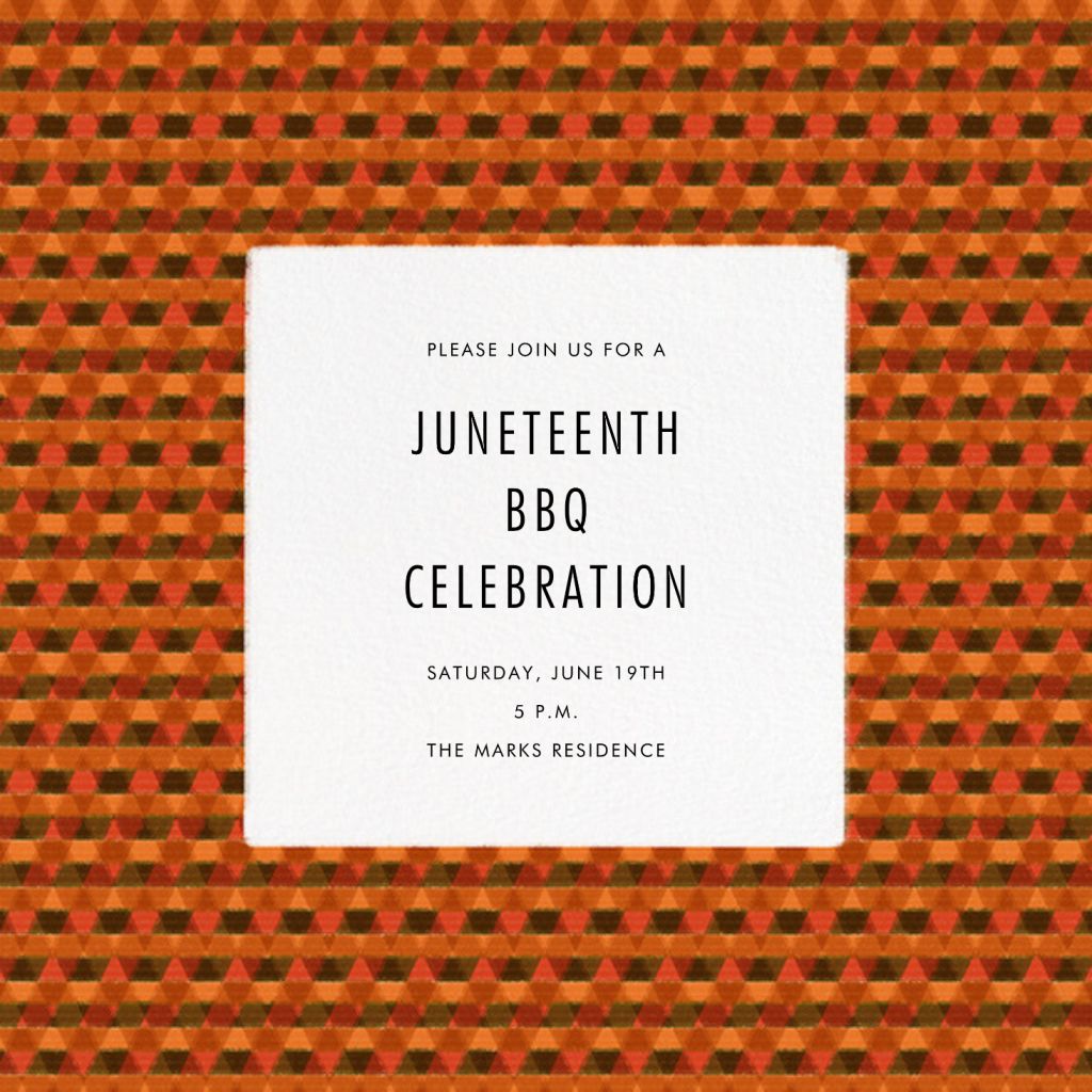 Asoke Loom - Juneteenth Invitation | Send online instantly | RSVP tracking