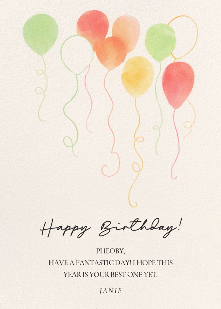 Helium - Birthday Card | Send online instantly | Track opens