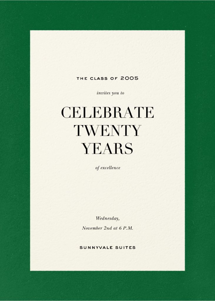 A La Mode - Alumni Event Invitation | Send online instantly | RSVP tracking