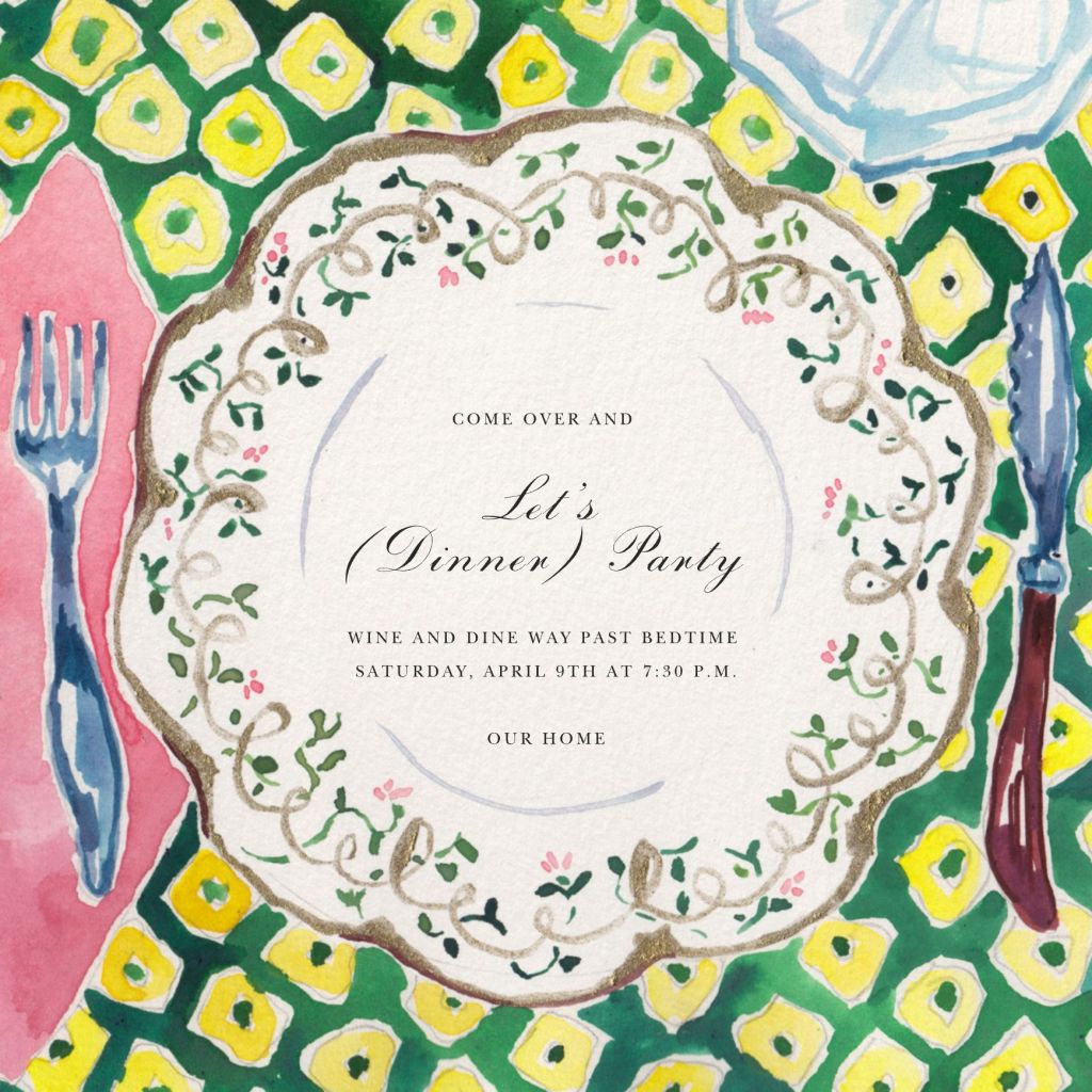 Countryhouse China - Dinner Party Invitation | Send online instantly ...