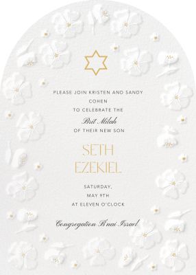 Customize Bris and Baby Naming Ceremony Invitations