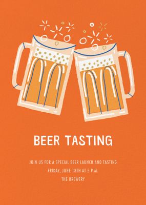 Beer Tasting Party Invitations
