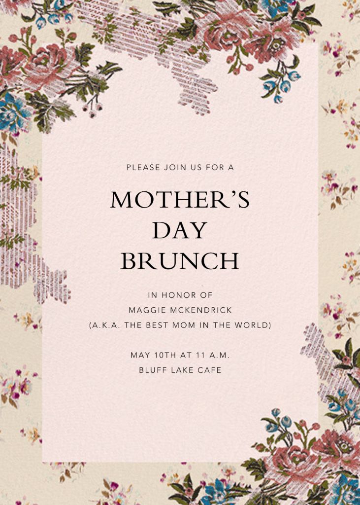 Manon - Mother's Day Invitation | Send online instantly | RSVP tracking