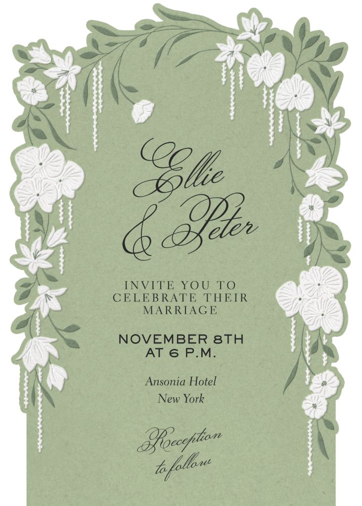 Enchanted Garden Frame Invitation