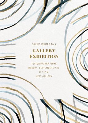 Art Exhibition Invitations | Send online instantly | RSVP tracking