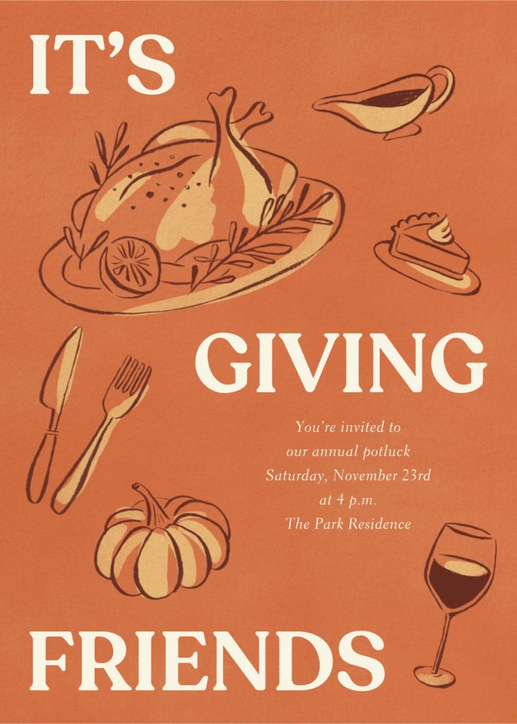 Floating Feast - Thanksgiving Invitation | Send online instantly | RSVP ...