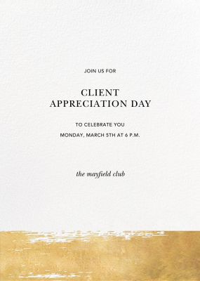 Client Appreciation Invitations | Send online instantly | RSVP tracking